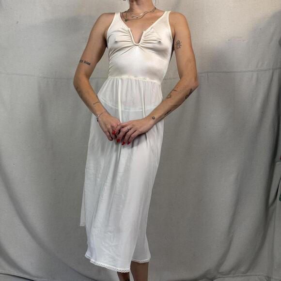 Olga | Dresses | Vintage 8s Olga Ivory Slip Dress Made In Usa | Poshmark